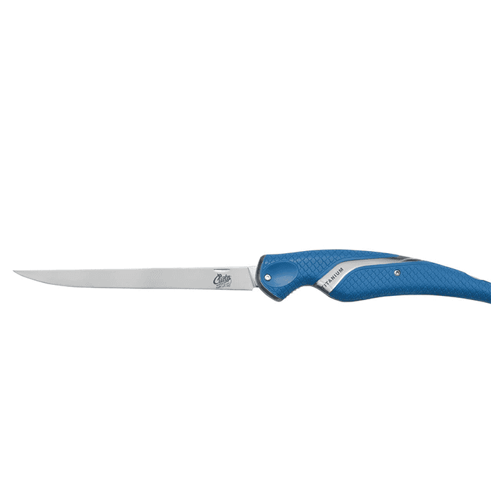 6.5" Titanium Bonded Folding Fillet Knife | Cuda | Baits.com