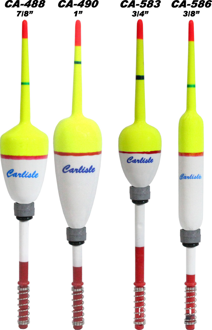 Carlisle Weighted Spring Floats - 6 Pack | Stopper Lures | Baits.com