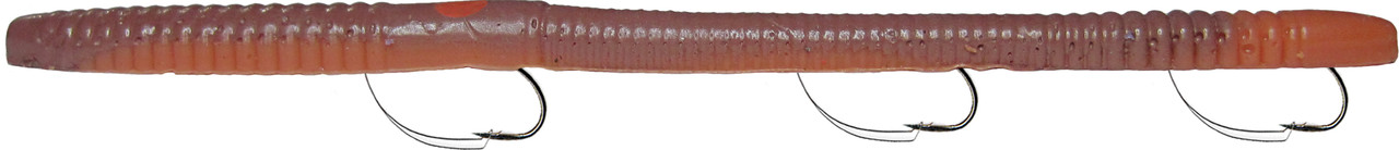 Bass Stopper - Magnum 3 Hk Weedless Rigged Worms - 1 Pack | Stopper ...