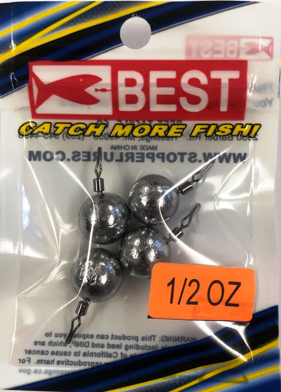 BEST Drop Shot Weights - Round | Stopper Lures