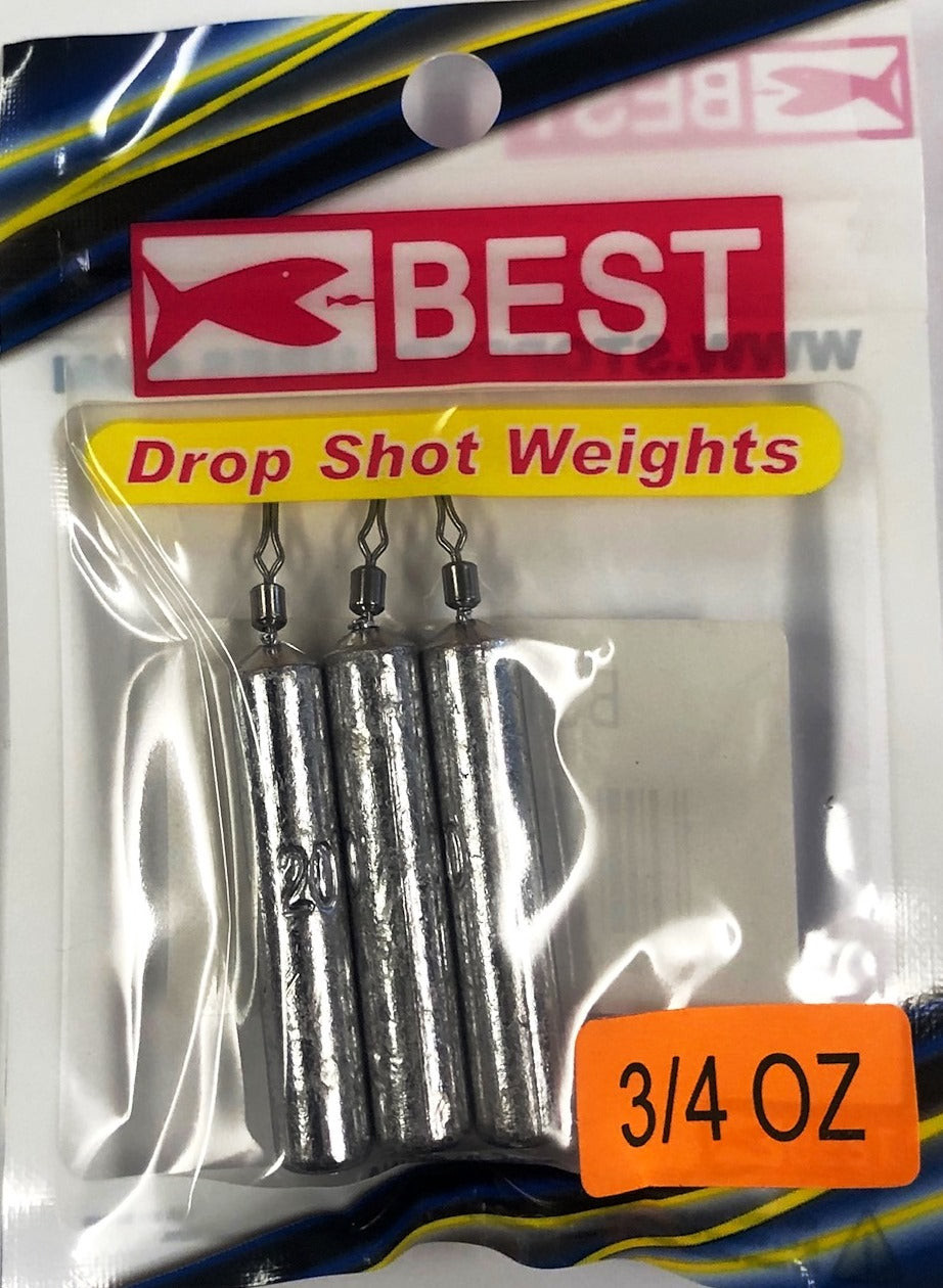 BEST Drop Shot Weights Long | Stopper Lures | Baits.com