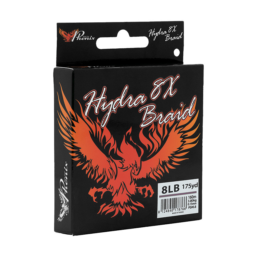 Hydra 8X Braided Line (Pink) | Phenix Rods | Baits.com