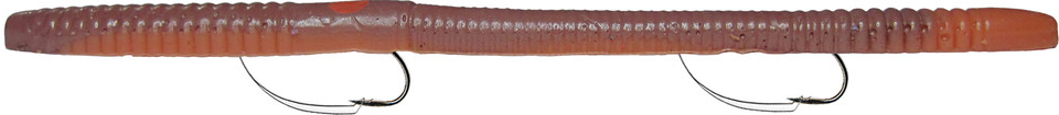 Bass Stopper - Magnum 2 Hk Weedless Rigged Worms - 1 Pack | Stopper Lures