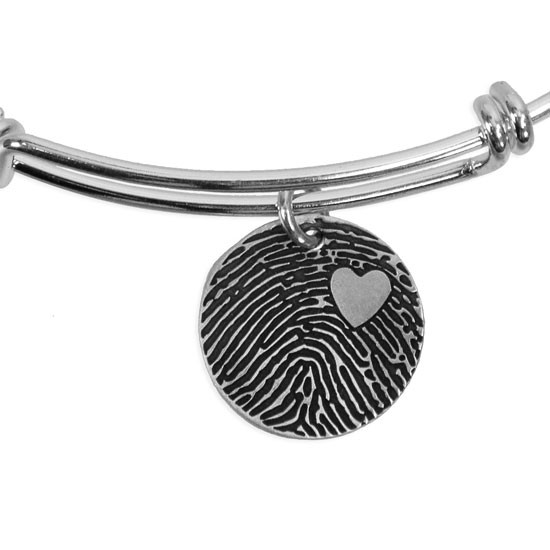 Fingerprint Jewelry Made With Your Loved One's Actual Fingerprints