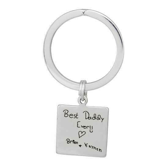 Round Nickel Key Ring