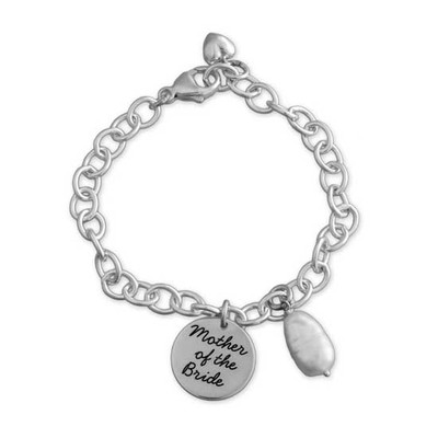 Mother of Bride or Groom Charm Bracelet