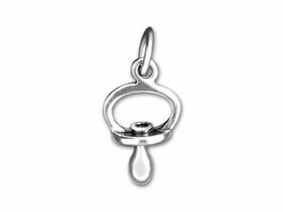 Small Sterling Silver Pacifier Charm
