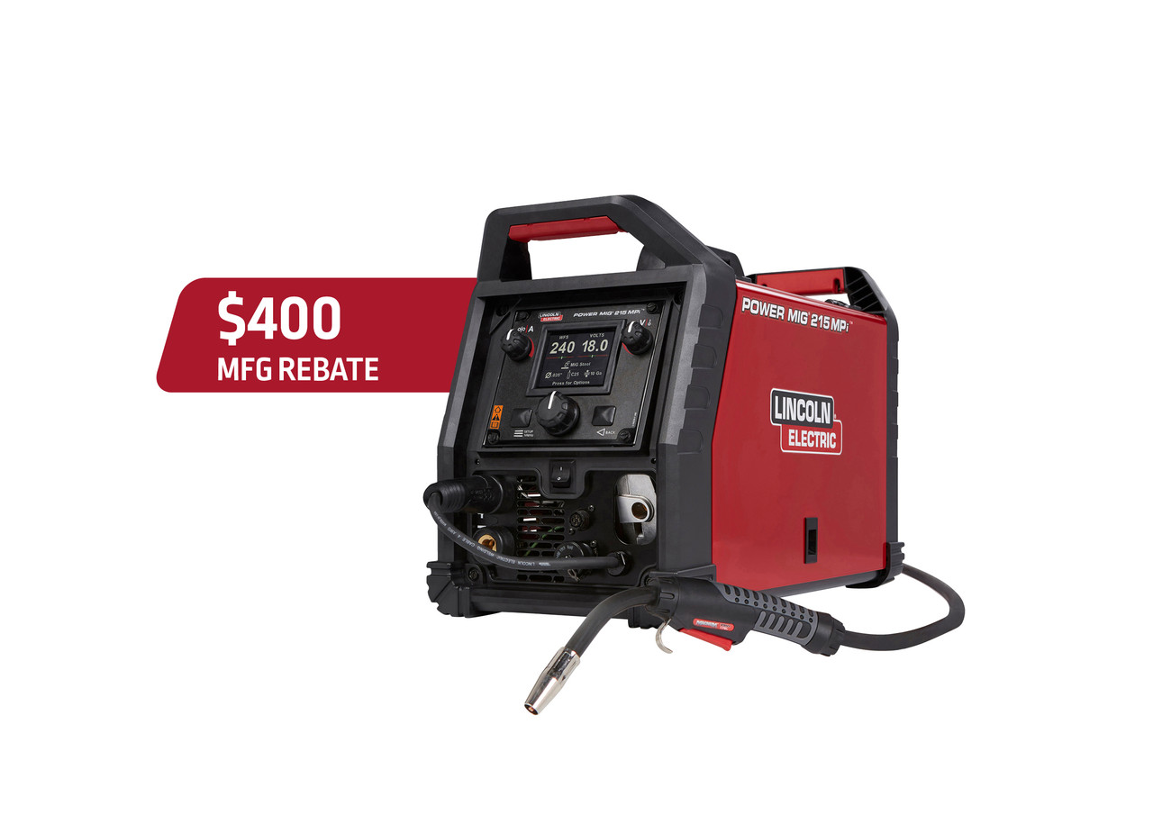 POWER MIG® 215 MPi™ Multi-Process Welder - rigweldersupply.com