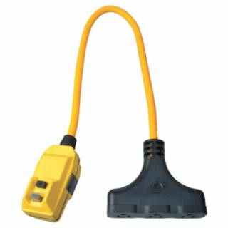Right Angle GFCI Extension Cord, 2 ft - rigweldersupply.com