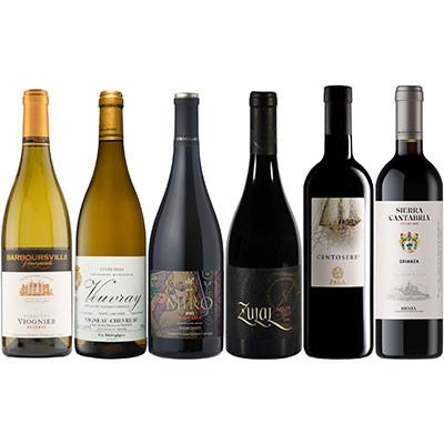 Six Refined Dinner Wines Gift Set