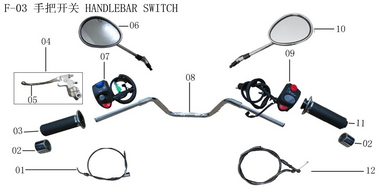 Lifan Lf250-D Throttle Grip Combination For Sale | 360Powersports.com