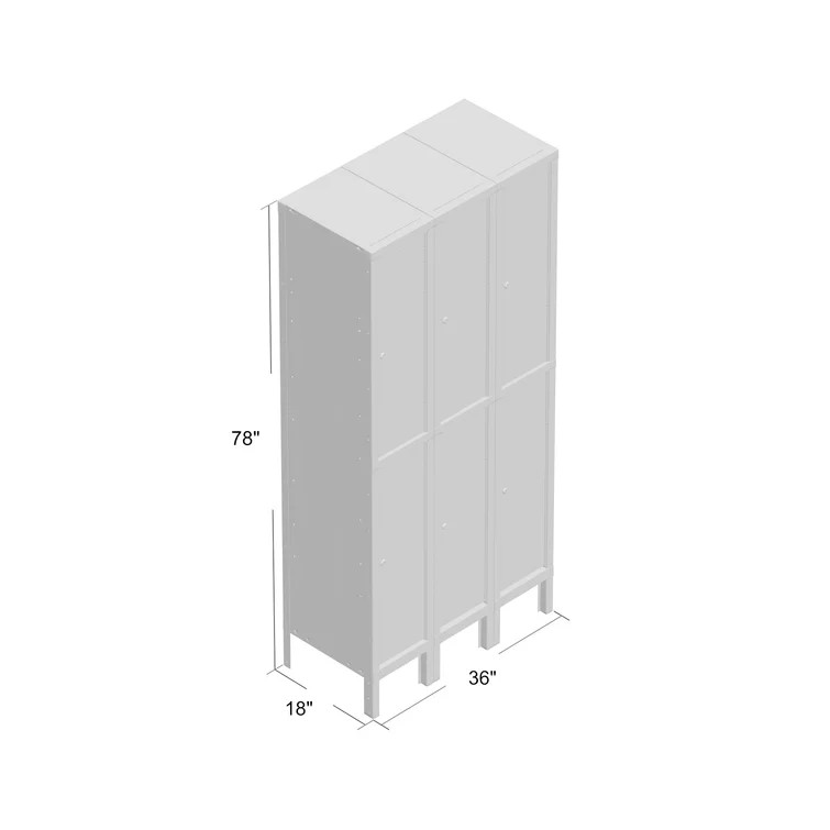 Hybrid 2 - Tier 6 - Section Locker - Locker Emporium