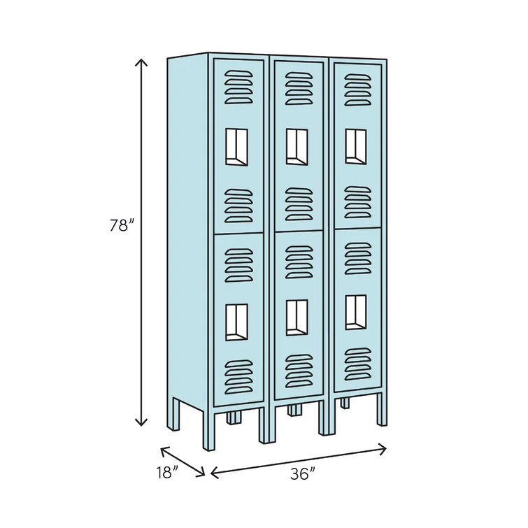 Maintenance-Free 2 - Tier 6 - Section Locker - Locker Emporium