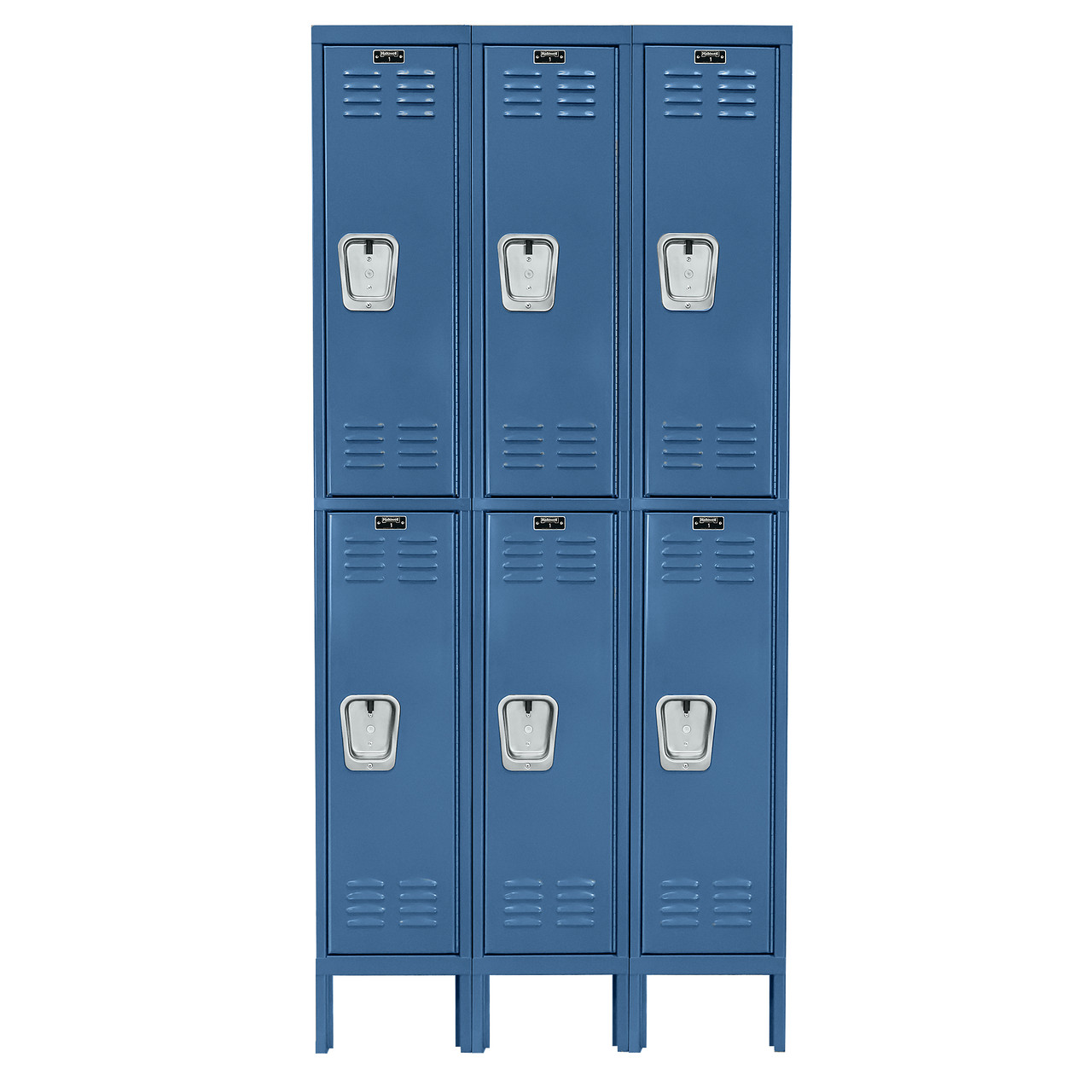 Hallowell® Premium Metal Locker - Double Tier - 3 Wide - 6 Doors ...