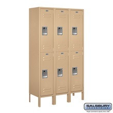 5' High Double Tier Standard Lockers for Middle Schools | Locker Emporium