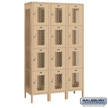 Lockers for High Schools - Extra Wide Vented - 15" W Metal Lockers ...