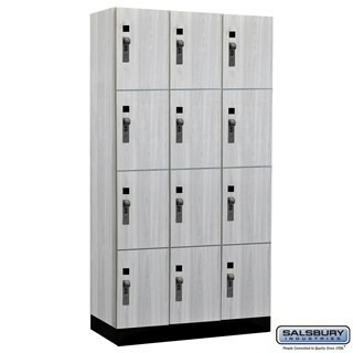 Wood Lockers - Premier Wood Lockers - 12" Wide Premier Wood Lockers ...