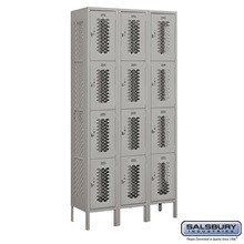 Lockers for Employees - Vented - 12" W Metal Lockers - Four Tier Vented ...