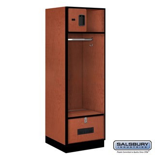 Wood Lockers - Designer Wood Lockers - 24" Wide Open Access Designer ...