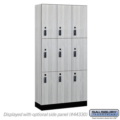 Salsbury 12" Wide Premier Wood Locker - Triple Tier - 3 Wide - 6 Feet ...