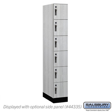 Salsbury 12" Wide Premier Wood Locker - Six Tier Box Style - 1 Wide - 6 ...