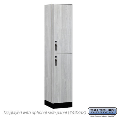 Salsbury 15" Wide Premier Wood Locker - Double Tier - 1 Wide - 6 Feet ...