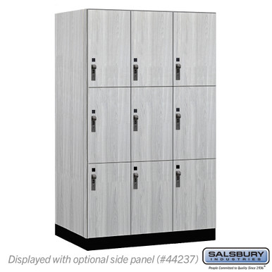 Salsbury 15" Wide Premier Wood Locker - Triple Tier - 3 Wide - 6 Feet ...