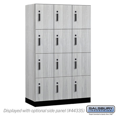 Wood Lockers 15" Wide Premier Wood Locker - Four Tier - 3 Wide - 6 Feet ...