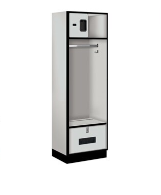 24" Wide Designer Wood Open Access Locker - 6 Feet High - 18 Inches ...