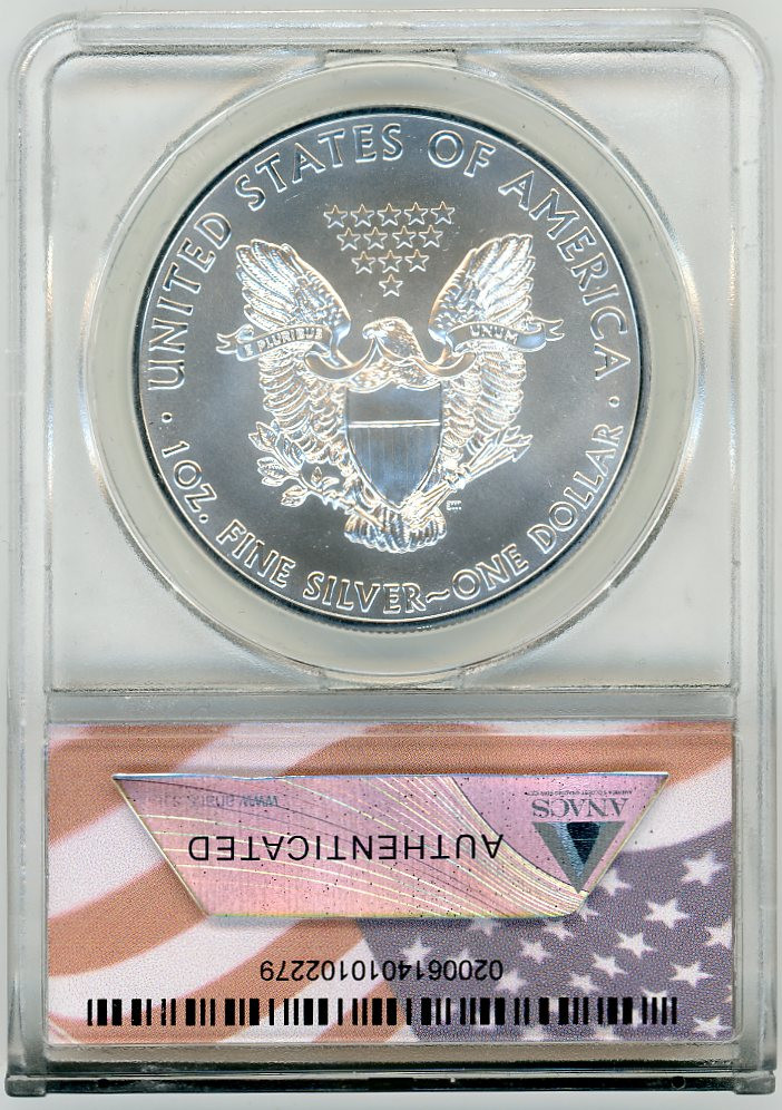 2012 ASE MS70 ANACS flag label - Capitol Mint