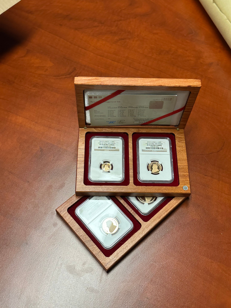 2010 Gold First Strike Krugerrand 4 coin Set NGC PF70 1 of First 300 ...