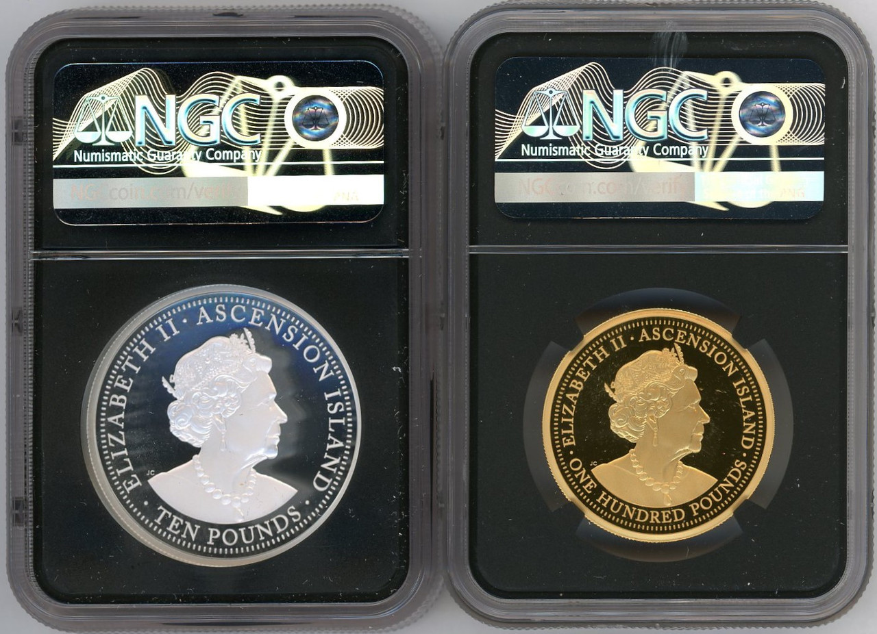 2022 3-Coin Set Ascension Island St. George & the Dragon PF70 NGC Ultra ...
