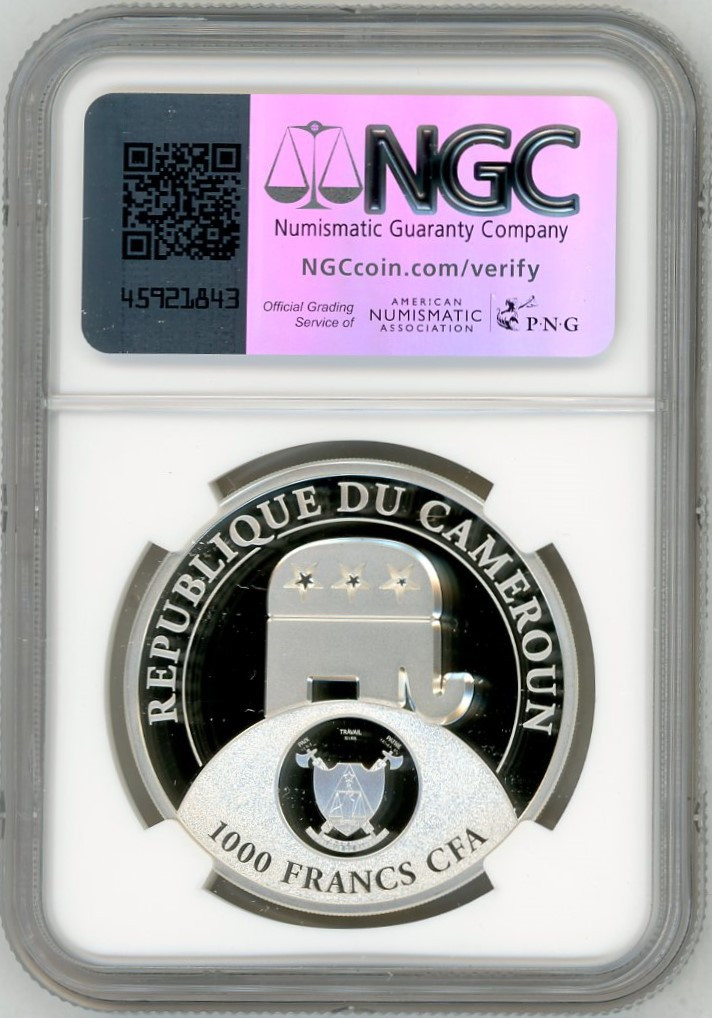 2020 Cameroon Silver 1000 Francs Donald Trump All Together High Relief ...