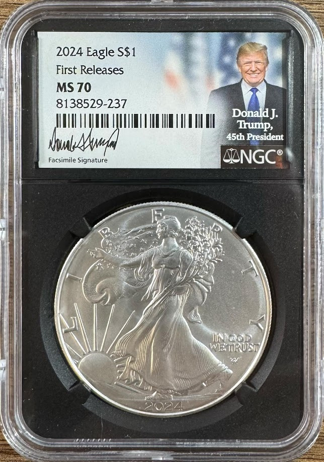 2024 ASE MS70 NGC First Releases Donald Trump