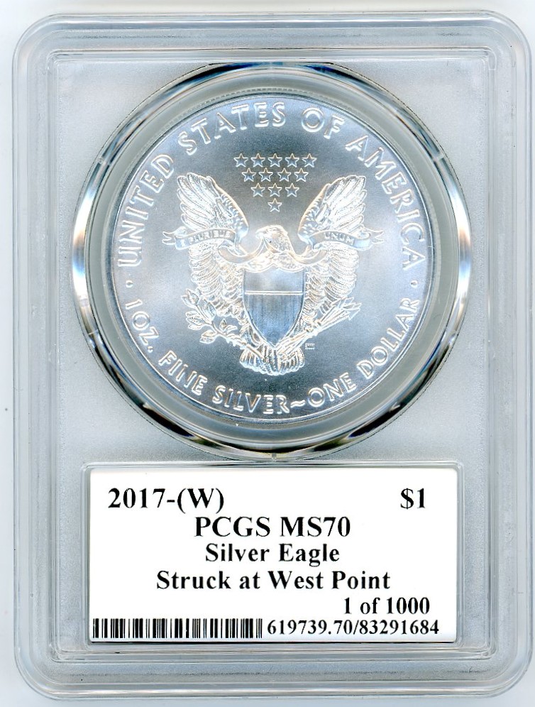 2017-(W) ASE MS70 PCGS Struck at West Point 1 of 1000 Mercanti ASE ...