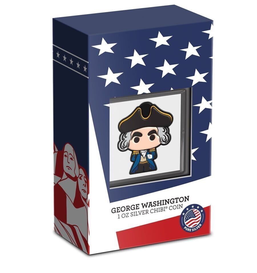 2022 $2 Proof Silver Presidential Chibi George Washington - Capitol Mint