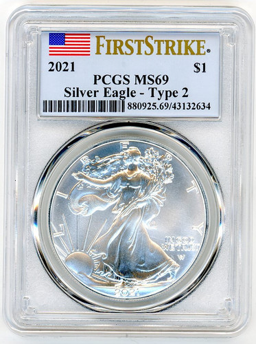 2021 ASE MS69 PCGS Type 2 flag First Strike - Capitol Mint