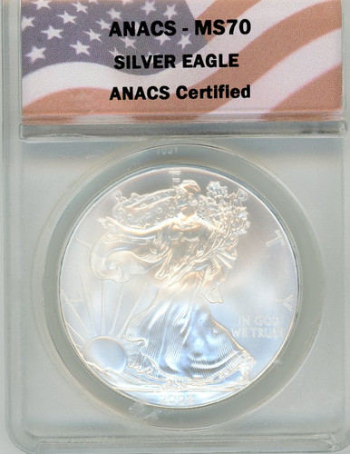 2008 ASE MS70 ANACS flag label - Capitol Mint