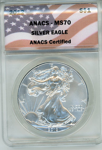2012 ASE MS70 ANACS flag label - Capitol Mint