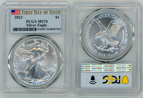 2023 ASE MS70 PCGS flag First Day of Issue - Capitol Mint