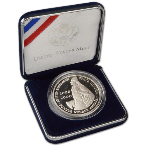 2000 Leif Ericson Millennium Commemorative Coin - Icelandic Proof ...