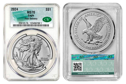 2024 ASE MS70 CAC First Delivery Monster Box label - Capitol Mint