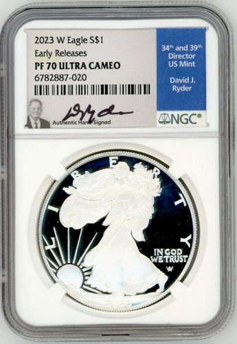 2023 W Proof ASE PF70 NGC Ultra Cameo Early Releases David J Ryder