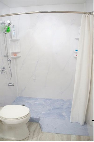 Cultured Marble Shower Ramp