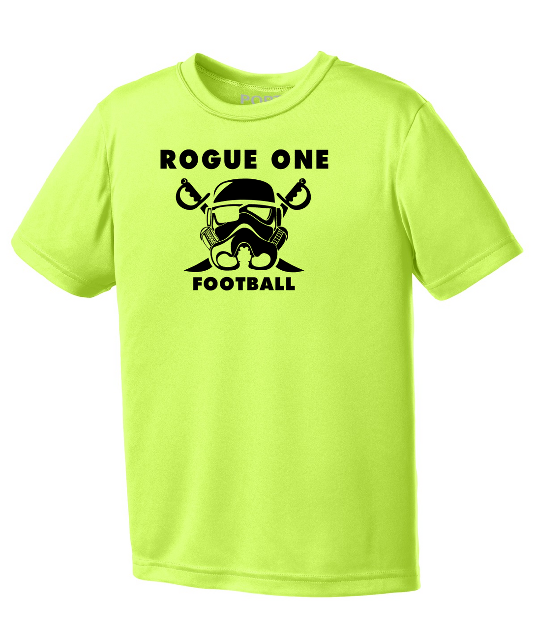 Rogue One Football Performance Short Sleeve-1 Color Logo