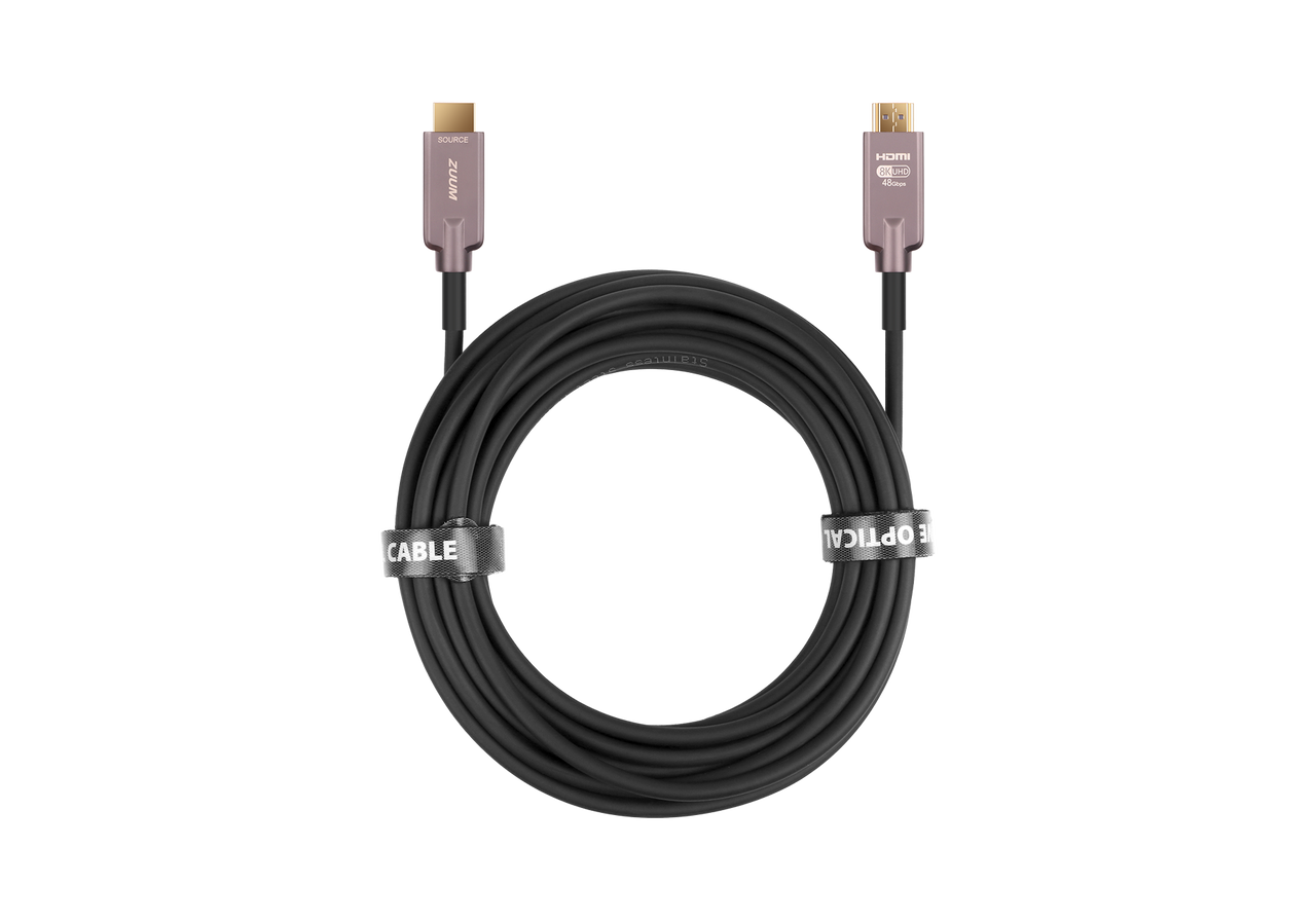 25' HDMI AOC Fiber Optic HDMI Cable 8K/60Hz 48Gbps V1