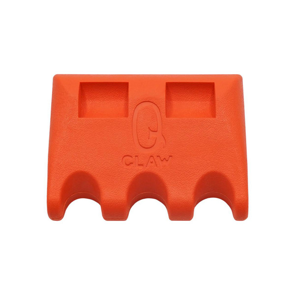 Q Claw Pool Cue Holder With Quarter Holder - 3 Spot Orange