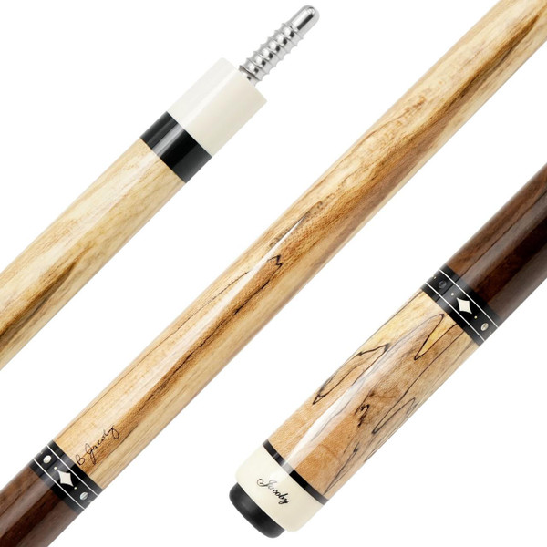 Jacoby Heritage L1 Pool Cue – Spalted Maple & Ziricote
