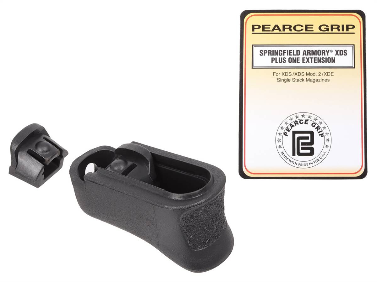 Pearce Grip Magazine Extension for Springfield Armory XDS Plus One ...