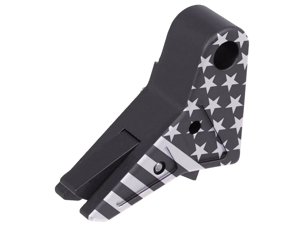True Precision Axiom Trigger Shoe for Glock Gen 1-4 Black US Flag | NDZ